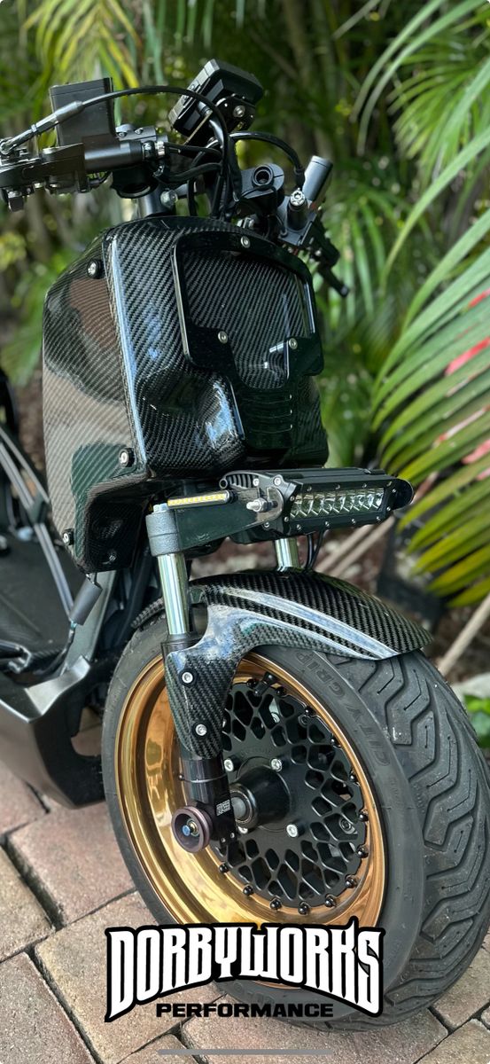 Honda Ruckus Carbon fiber battery box covers