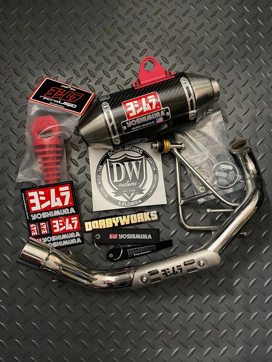 Yoshimura Carbon fiber exhaust system for HONDA RUCKUS GY6 engine