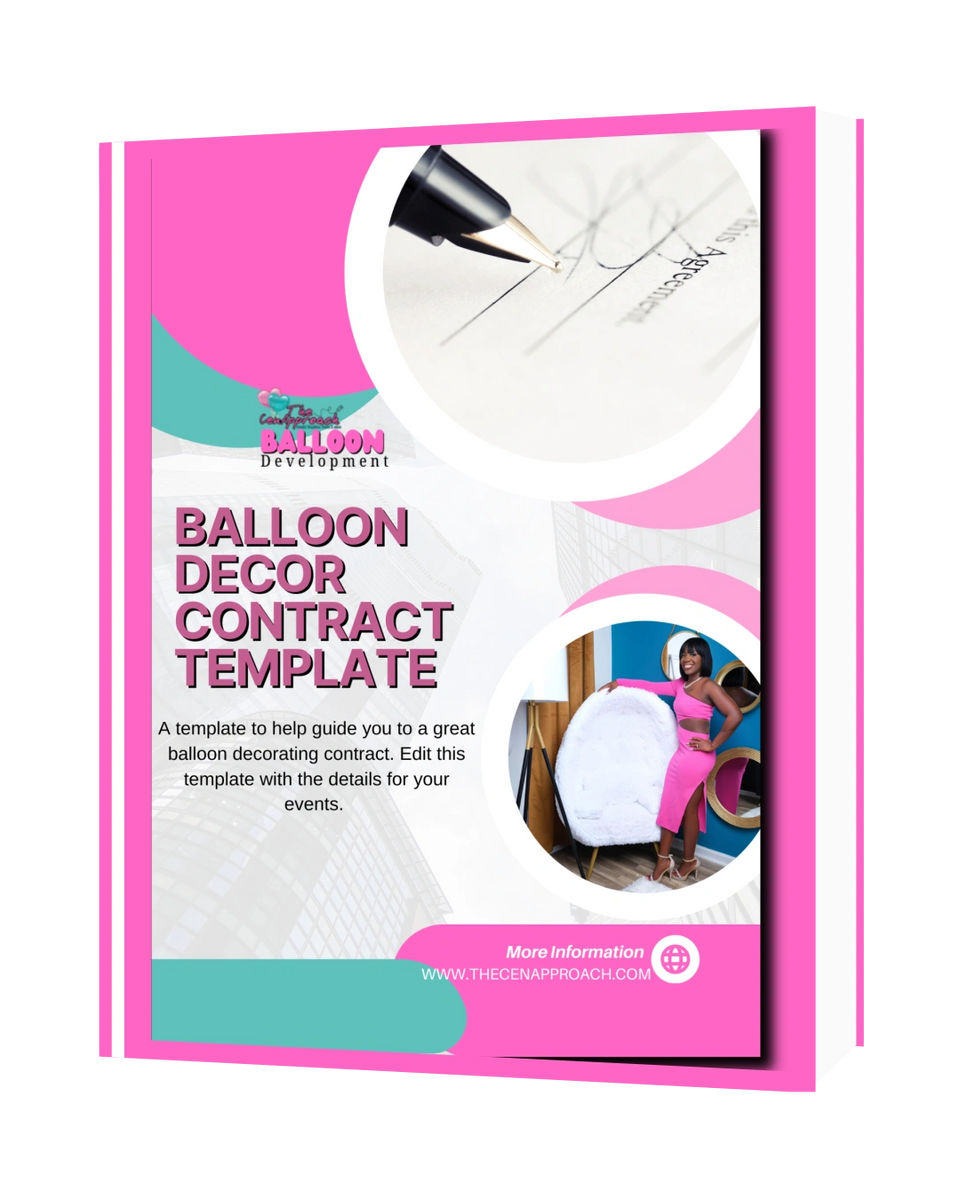 Balloon decor contract template