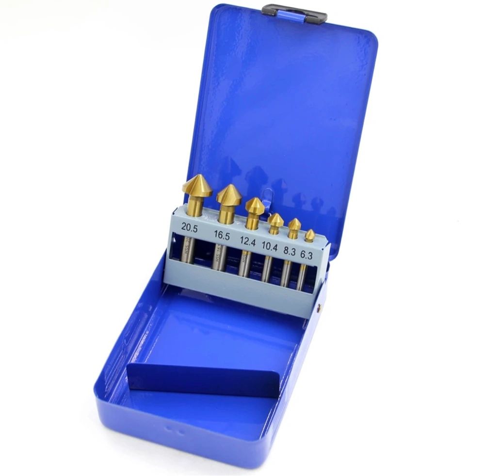 6pc 90 Degree Chamfering Cutters No. 6PCSB-D