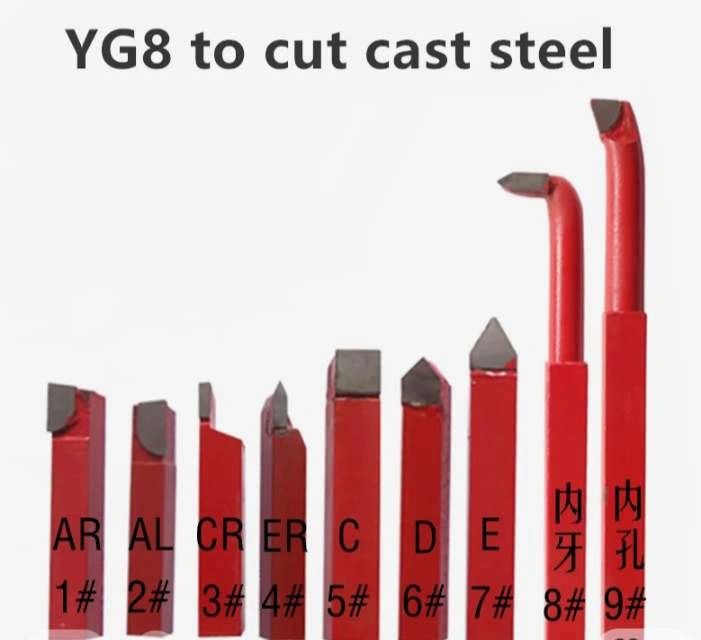 Turning Tool Set YG8 to Cut Cast Steel