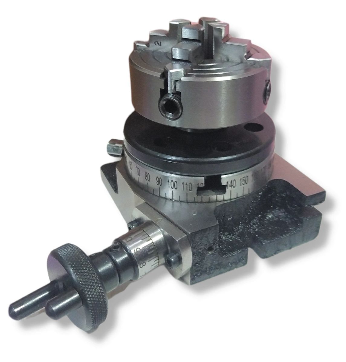 3" Milling Rotary Table with 4 Jaw Independent Chuck No. RT3-H