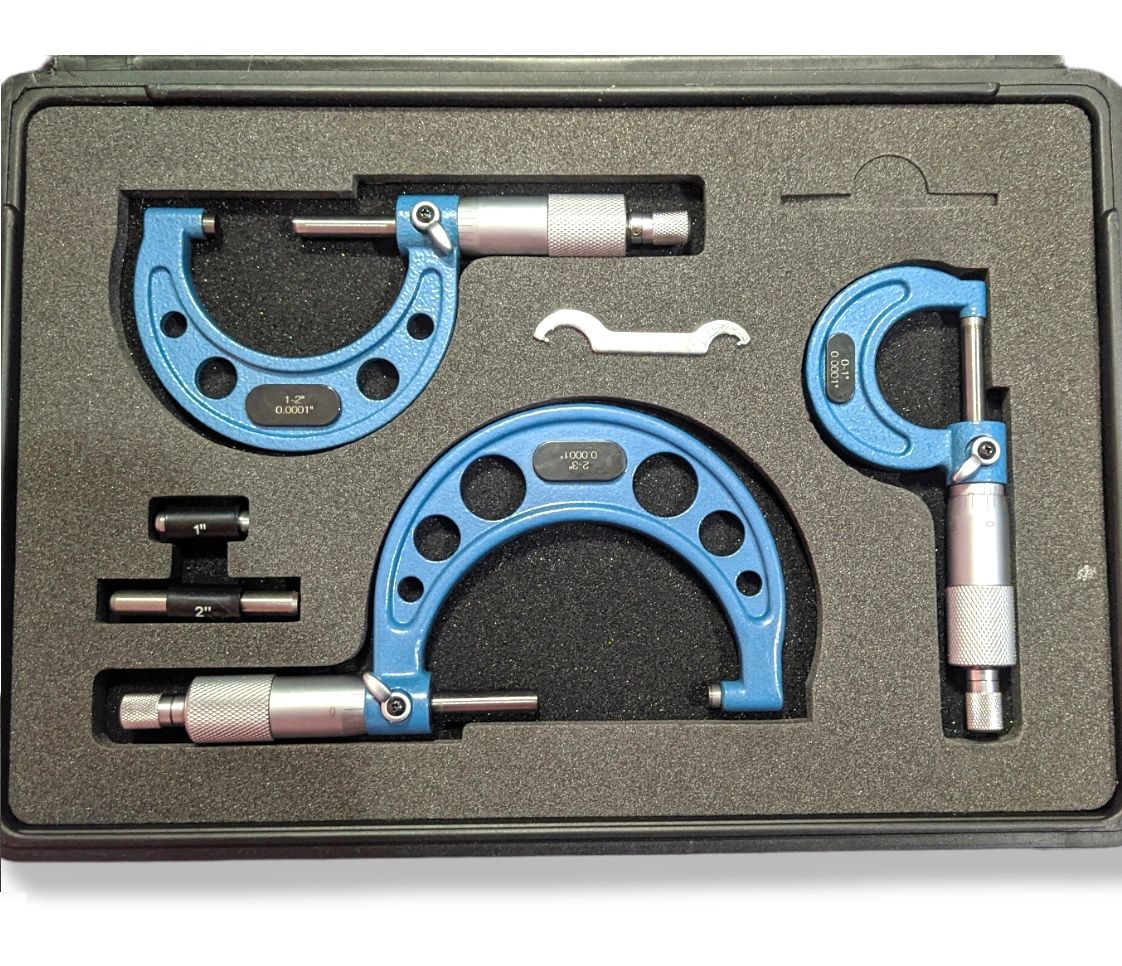 3Pcs. Micrometer Set 0-3" 0.0001" No. 3PCM0301-E
