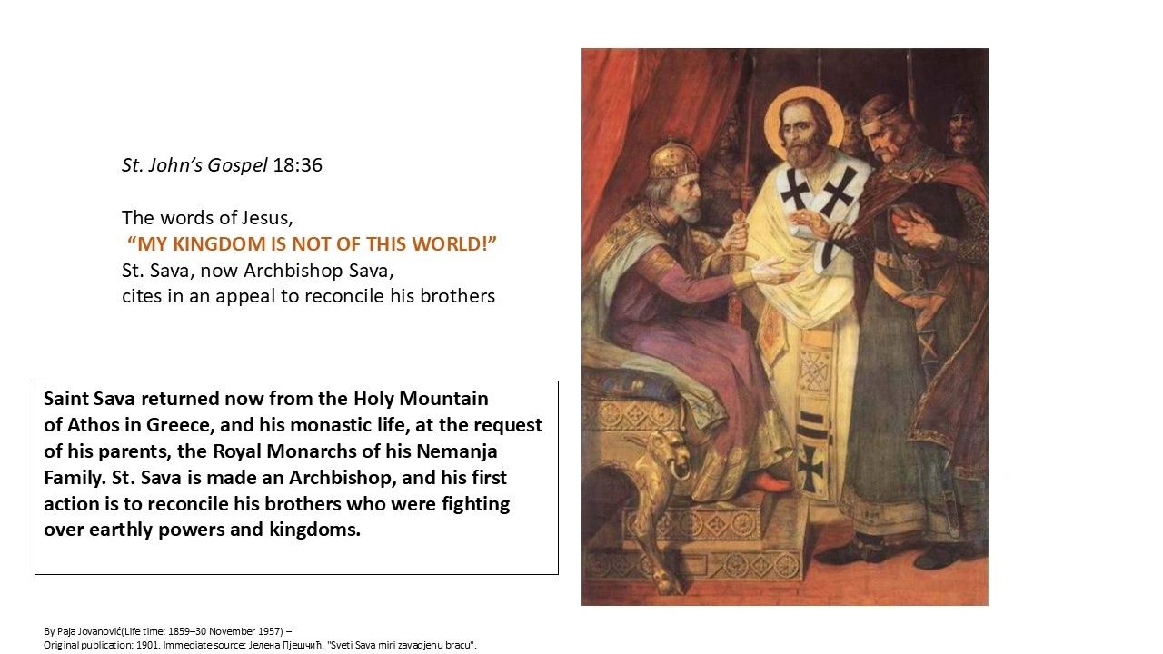 Holy St Sava Light in Darkness Bearer of Jesus Show us THE WAY