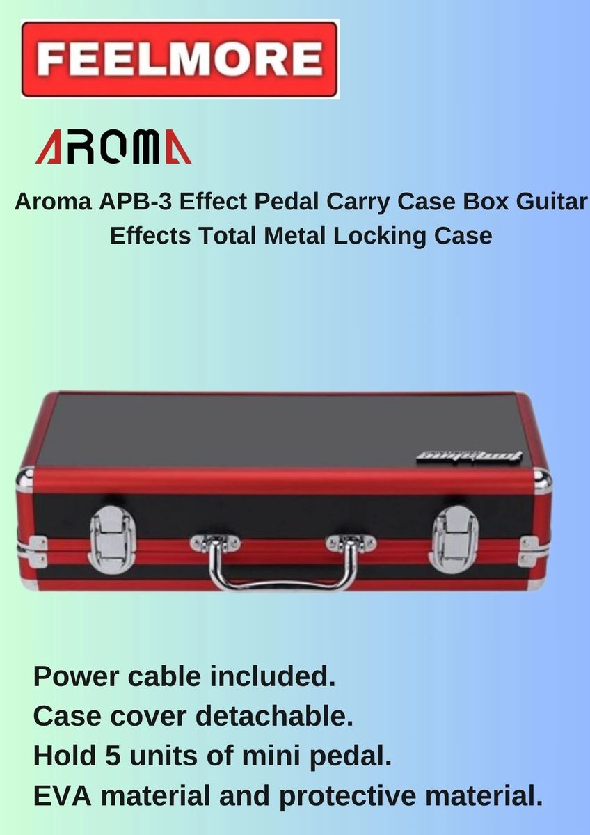 Aroma APB-3 Effect Pedal Carry Case Box Guitar Effects Total Metal ...
