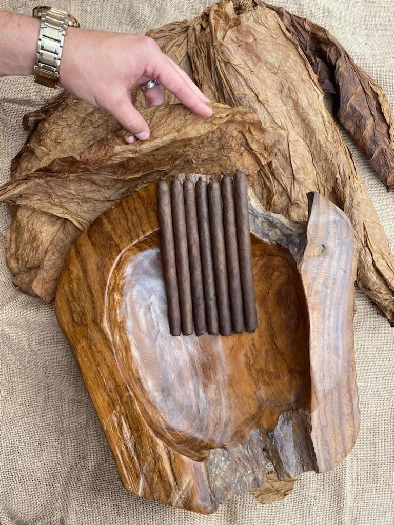 Hand made cigars ( maduro lanceros.)