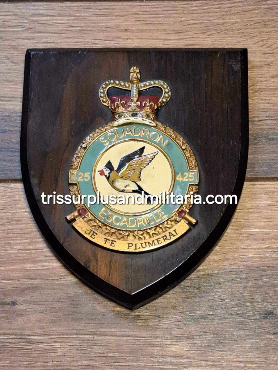 RCAF 425 squadron plaque