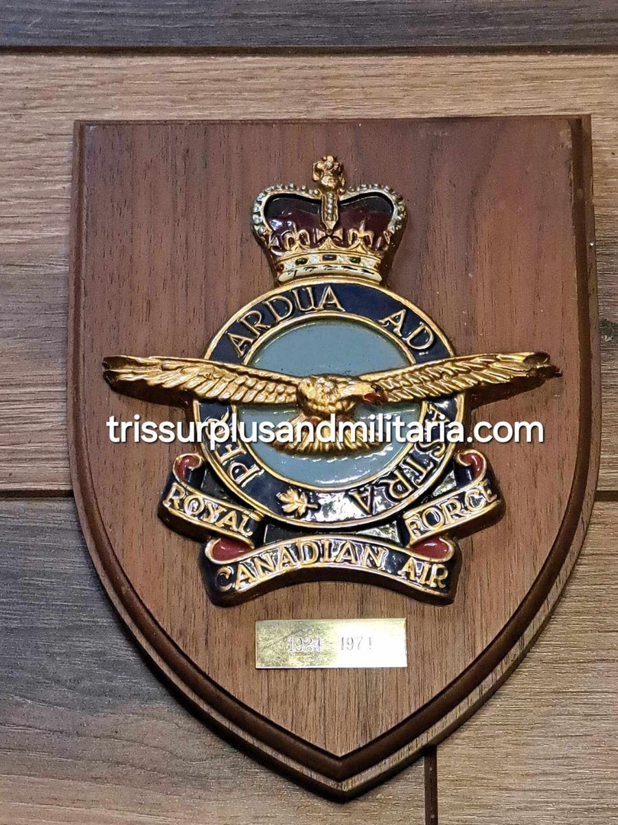 RCAF plaque,