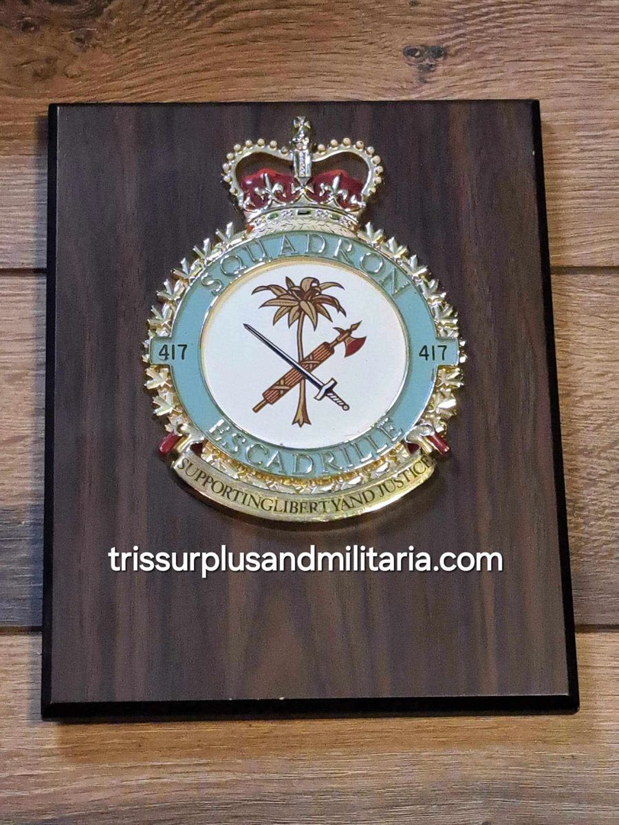 RCAF 417 Squadron plaque