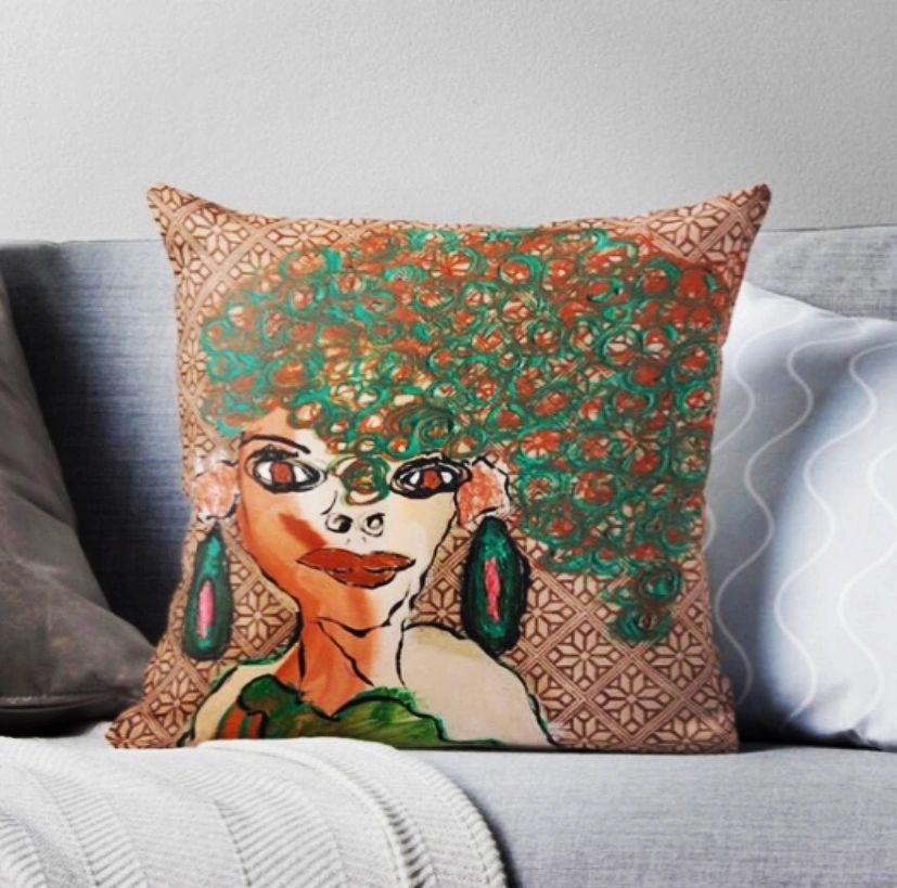 Decor Pillow Cover/case with or without inserts, “Yvonne”, Created By ...