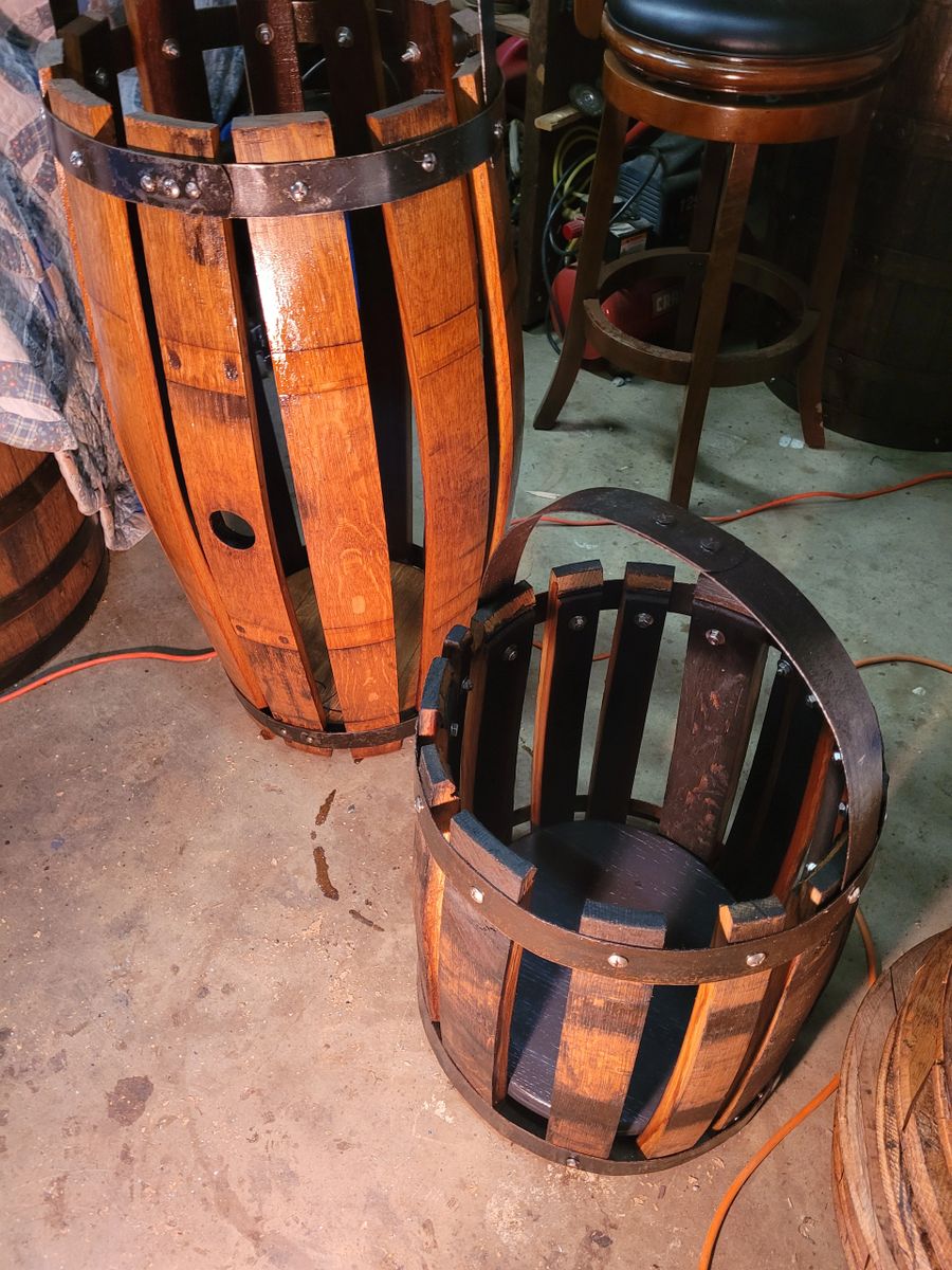 Barrel Stave Baskets
