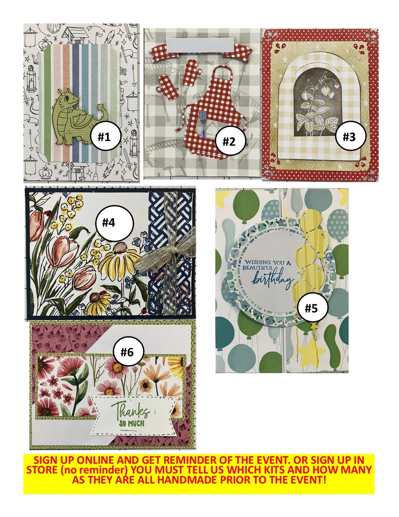 7/27/25 Card Making Hours 1pm 2pm and 3pm