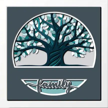 Family Tree Shadowbox Kit