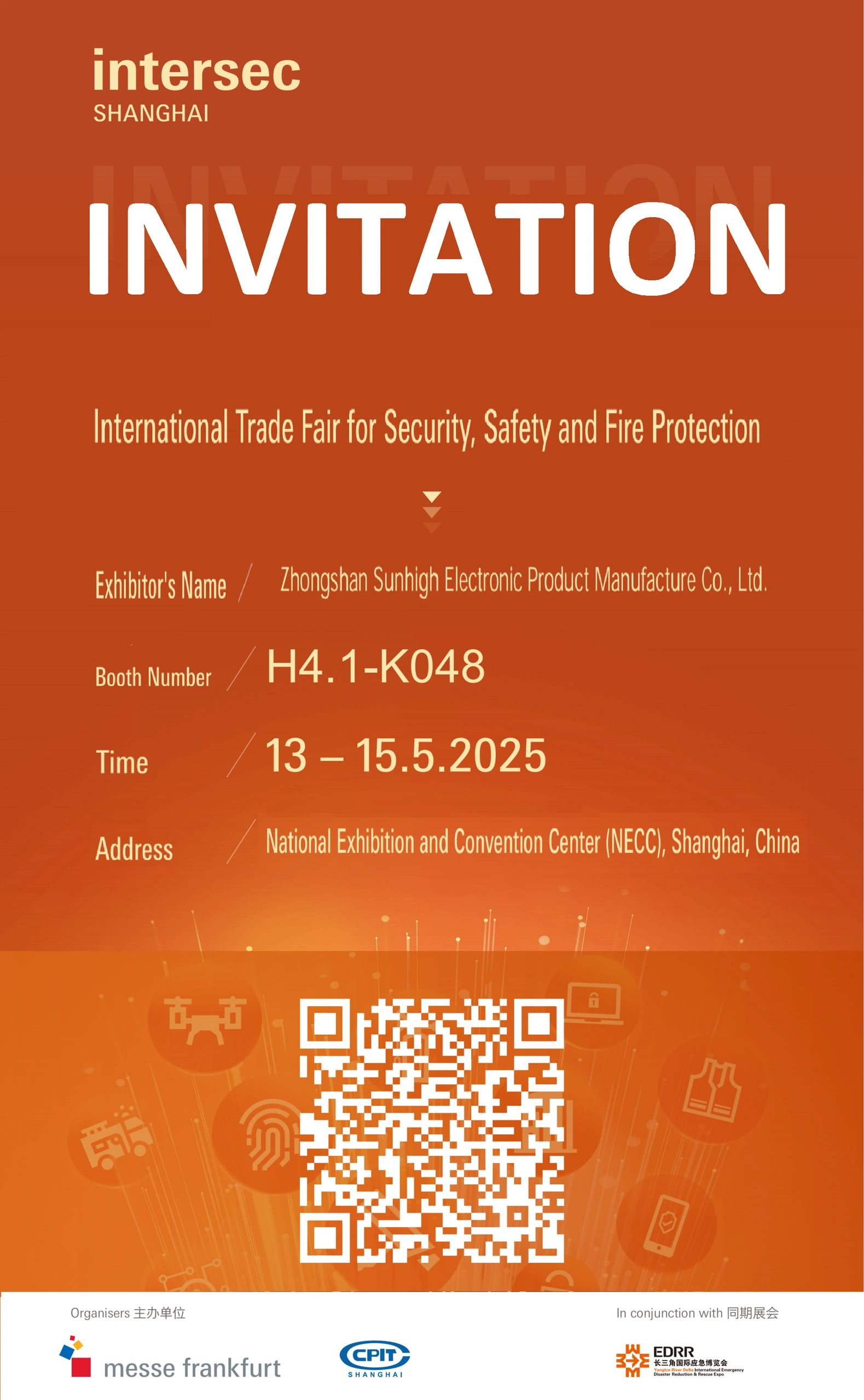 Intersec Shanghai May13rd-15th, 2025