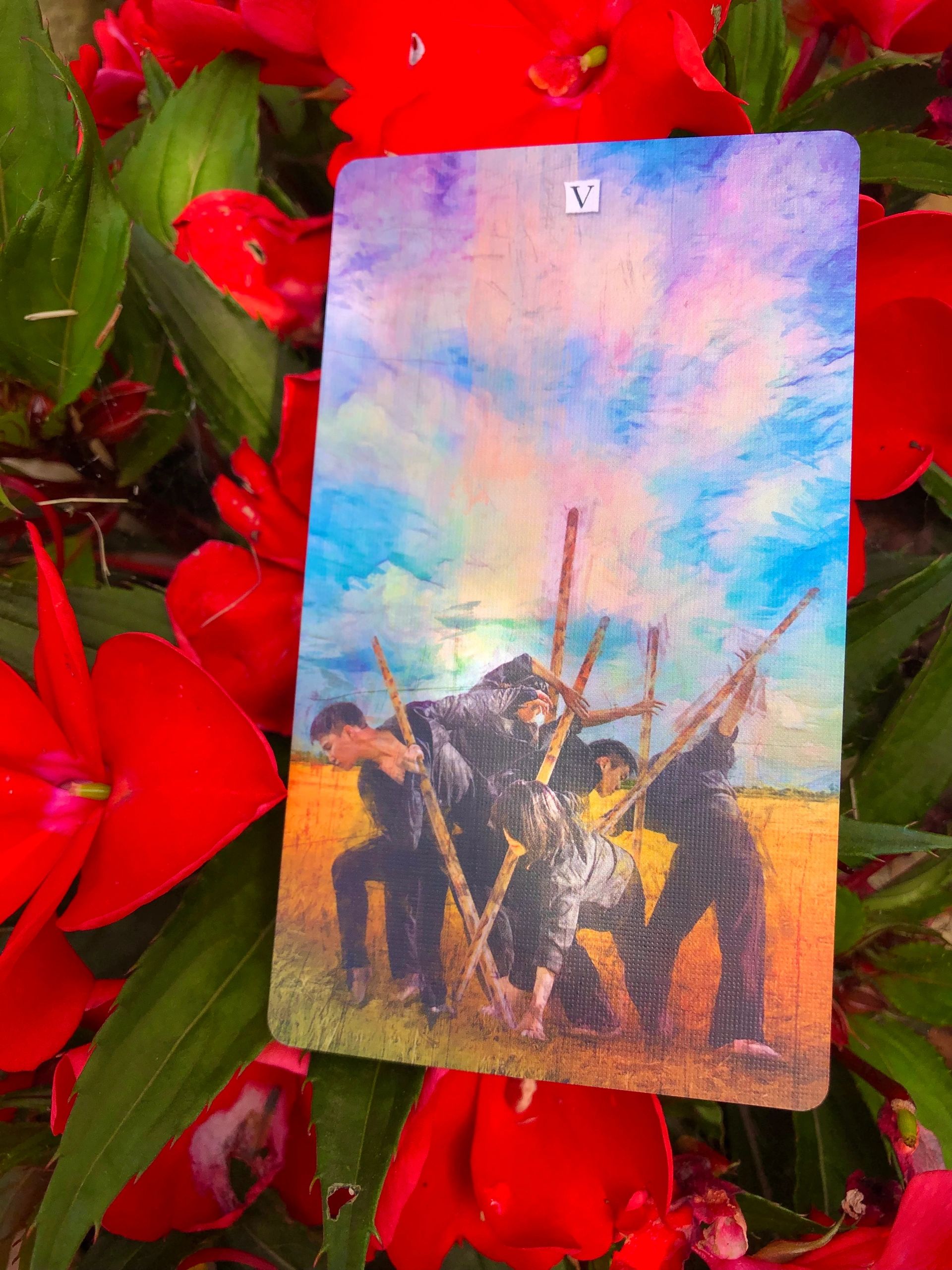 The Five of Wands Tarot Card and Interference