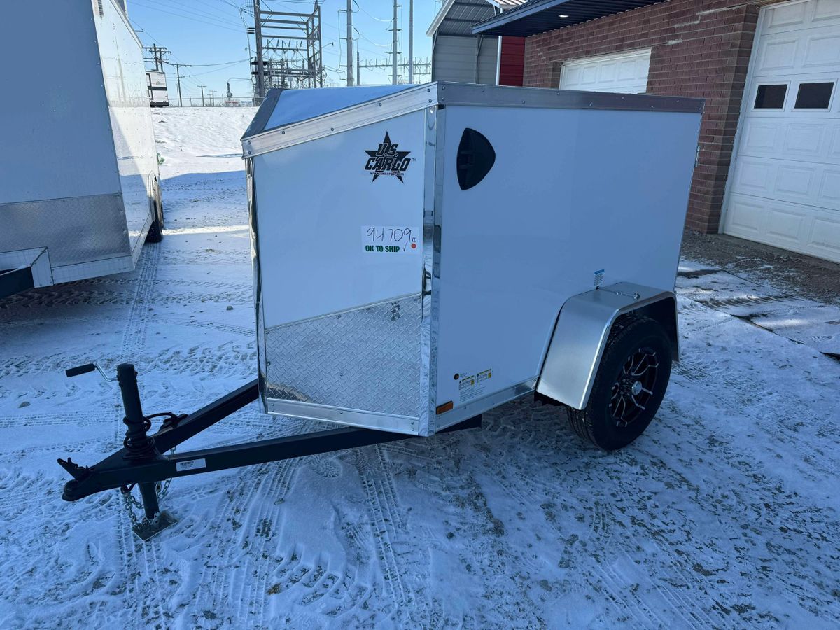 STOCK#94709 4X6 ENCLOSED CARGO TRAILER