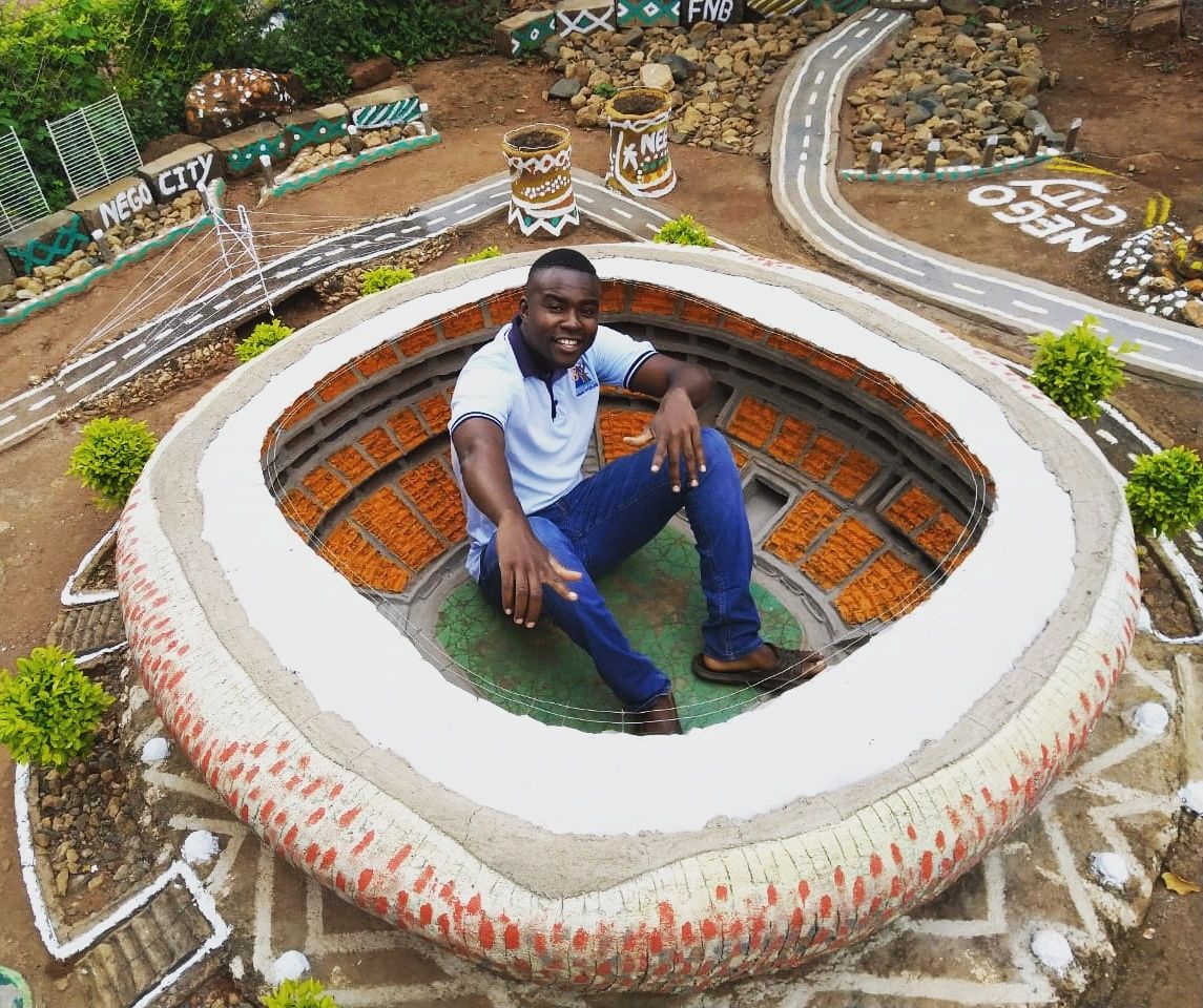 MAN BUILDS A MINI CITY IN HIS BACKYARD