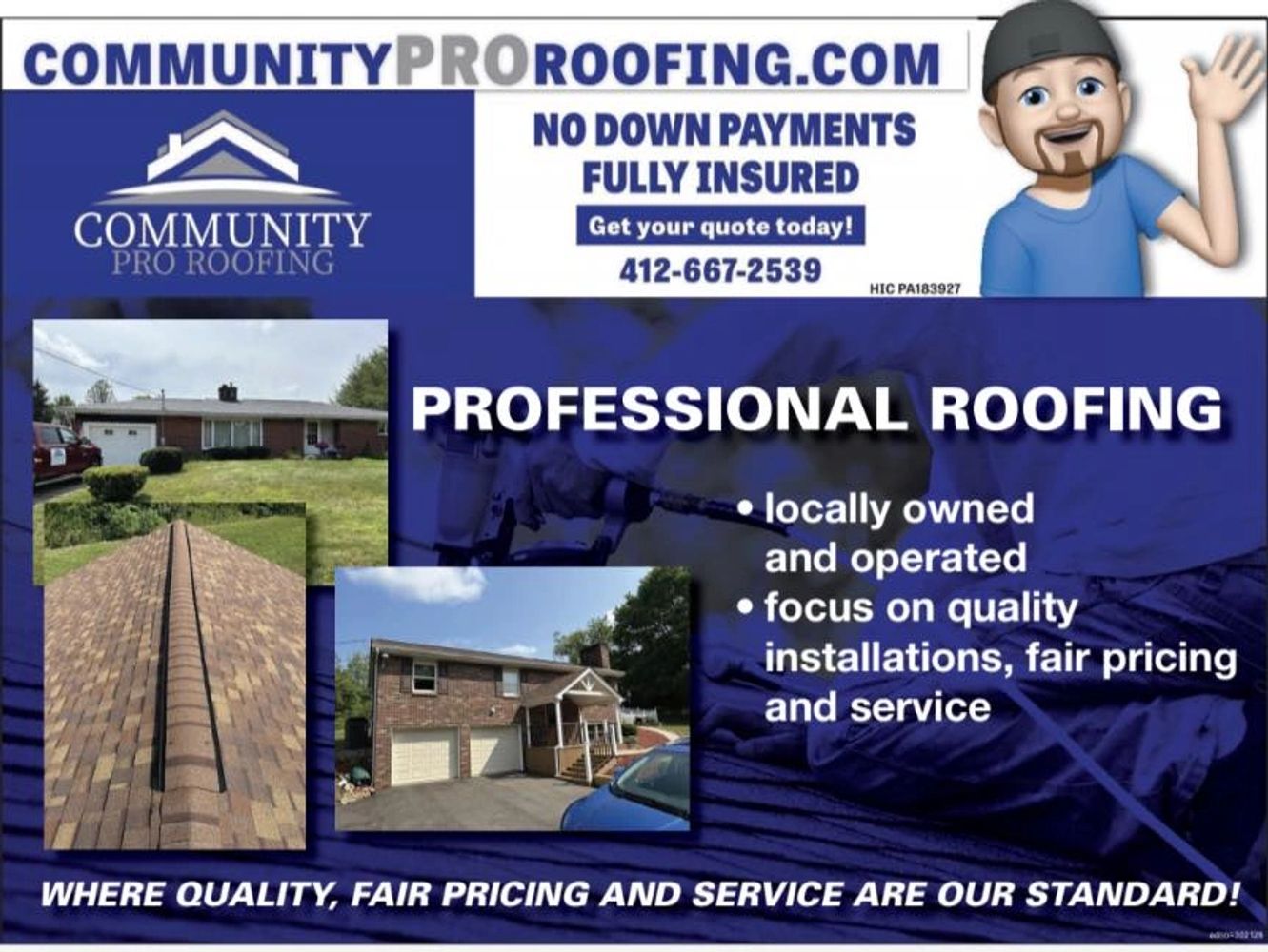 Roof Replacement Services | Community Pro Roofing LLC