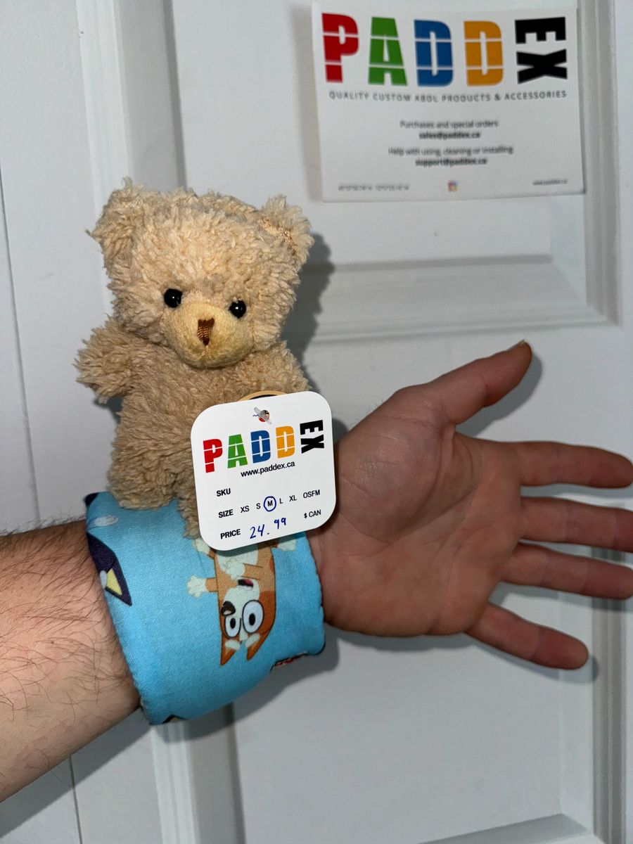 Sensory padded wrist rattle (Bluey)