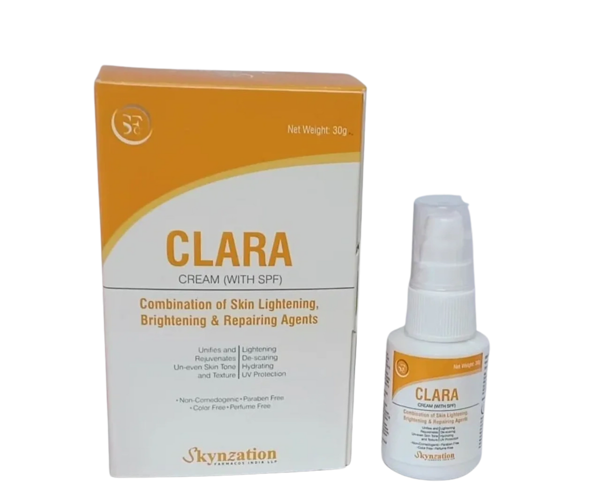 CLARA Cream with SPF;30gm pump bottle
