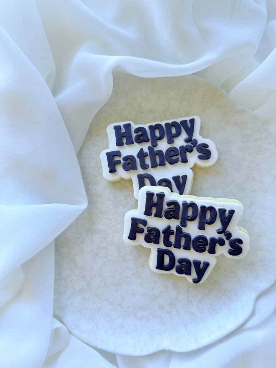Happy Fathers Day Cookie Stamp & Cutter
