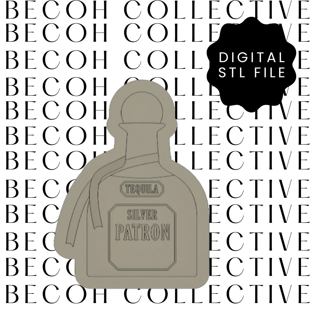 Digital STL File Patron Cookie Stamp & Cutter