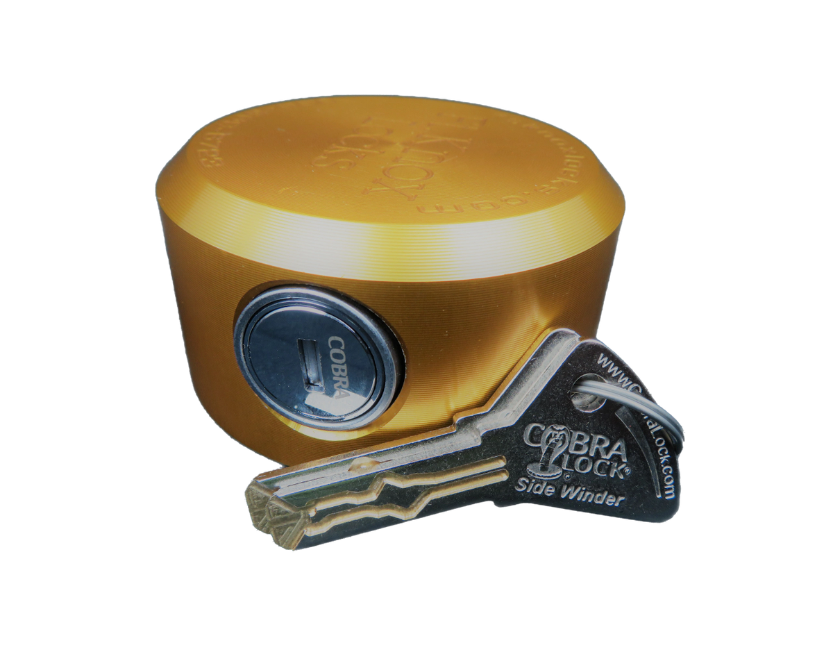 Cobra-7 Cylinder in Aluminum Ft. Knox puck lock body