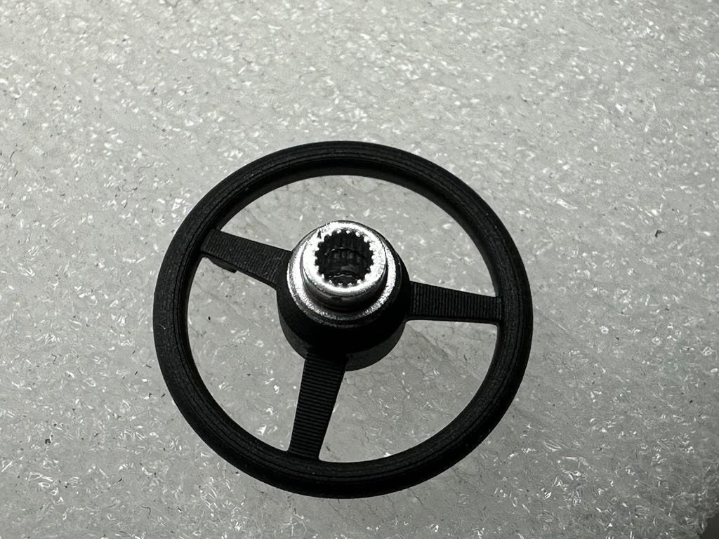 Steering Wheel w/Radio Button and Quick Connect Detail