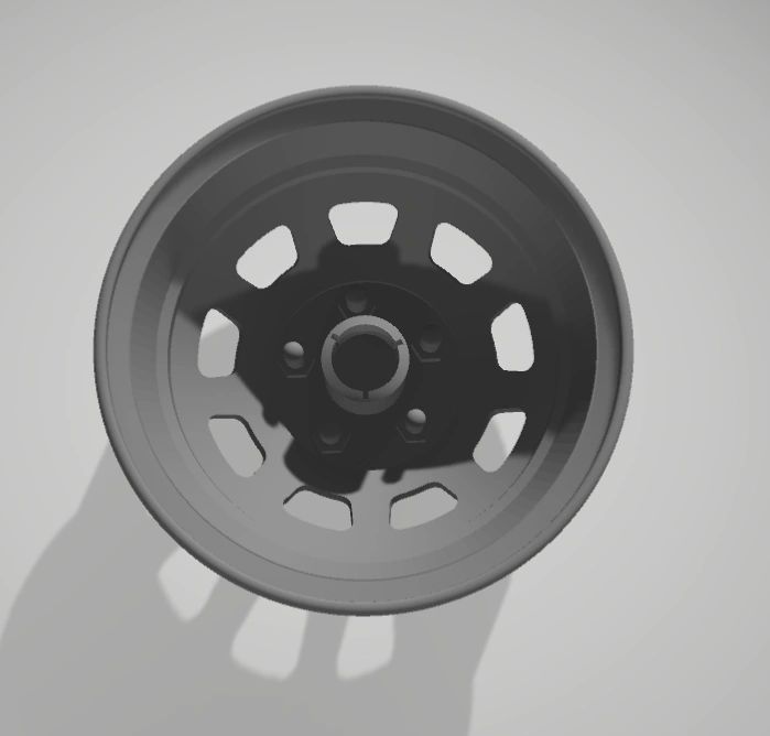 9 Hole Wheels w/Hubs - Smaller Holes - Set of 4
