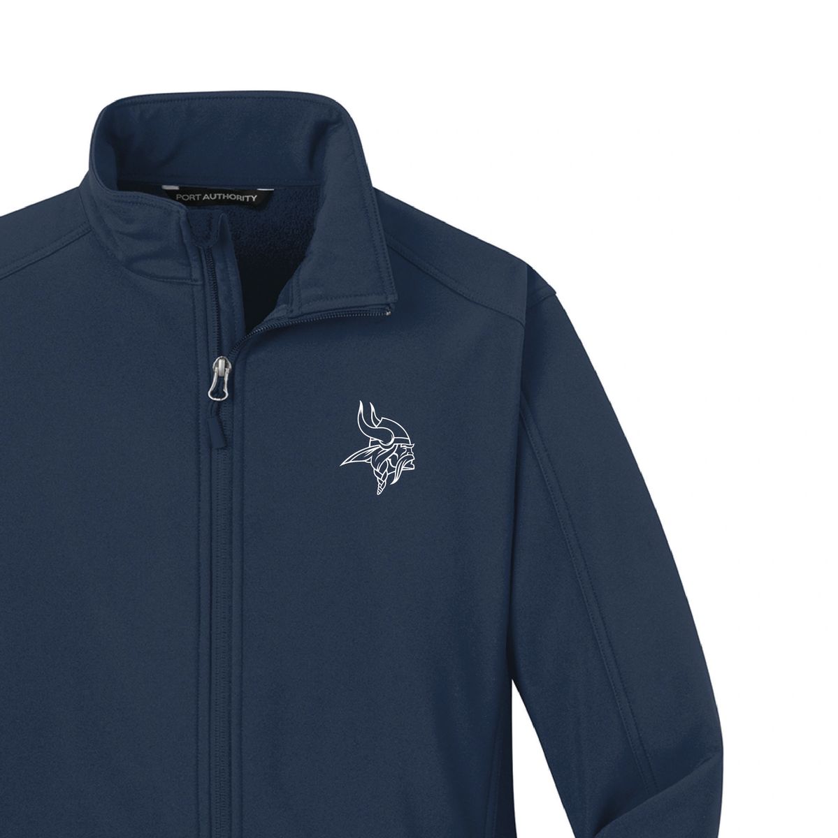 Embroidered Navy Viking Soft Shell Jacket