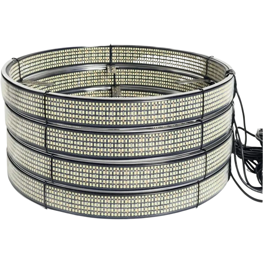 10 Row White Wheel Light Kit