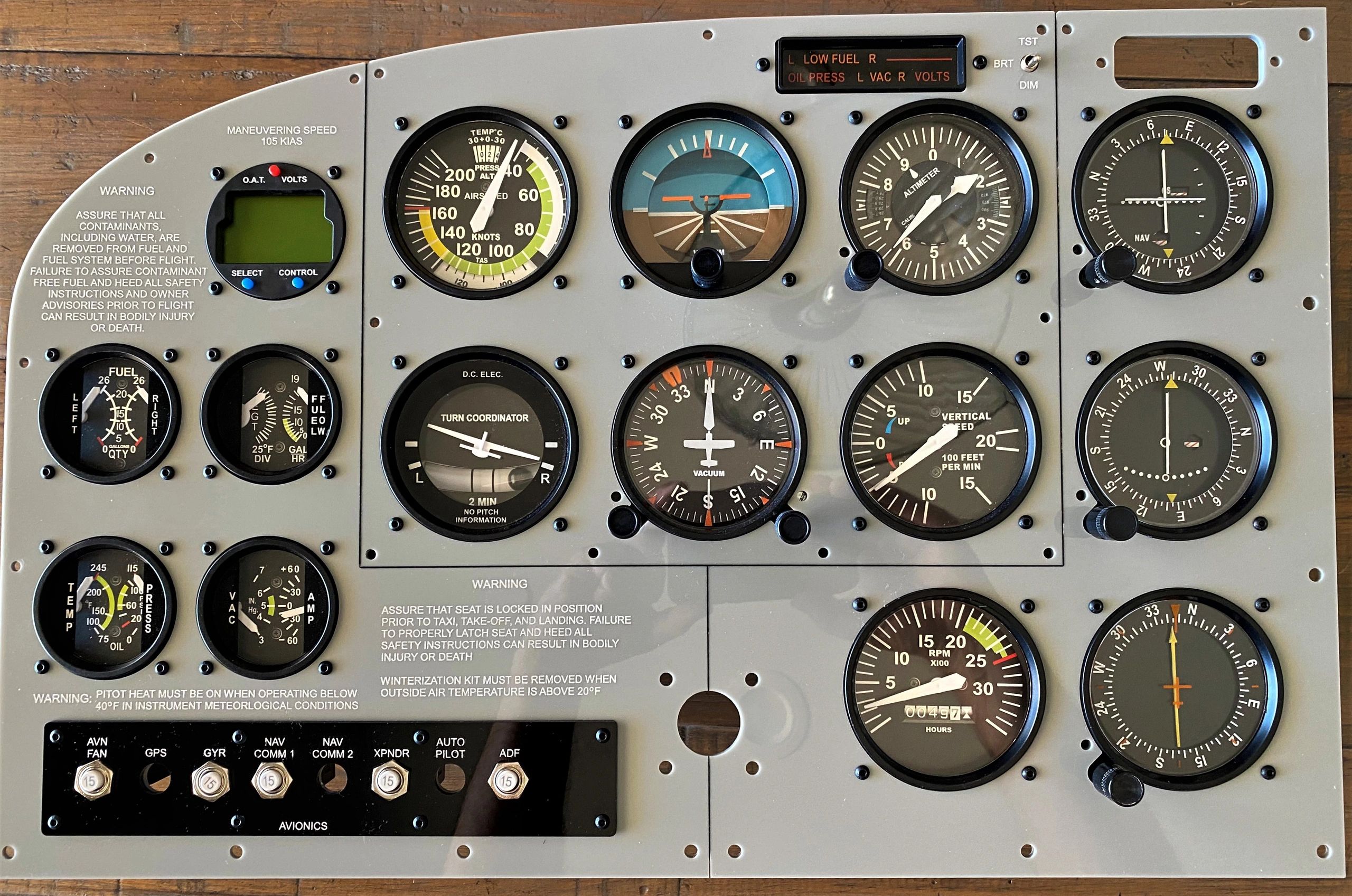 Cessna C172 Hardware panels using Air Manager - Cockpit Designers - X ...