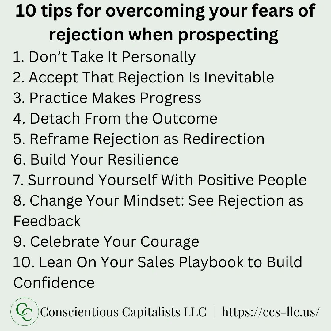 10 tips for overcoming your fears of rejection when prospecting