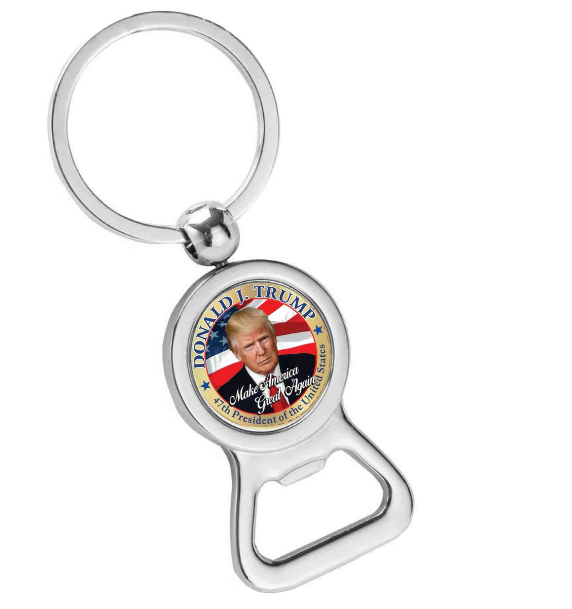 The Matthew Mint 47th President Trump Commemorative Bottle Opener Keychain