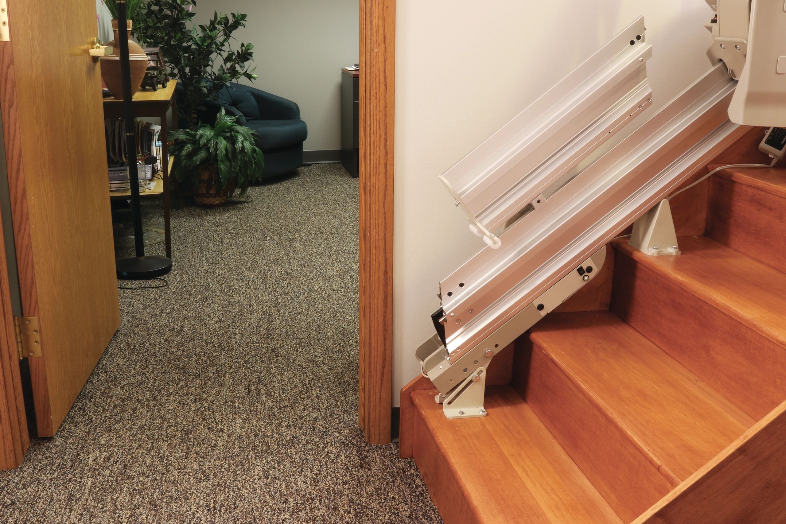 Stair Lift Power Folding Rail