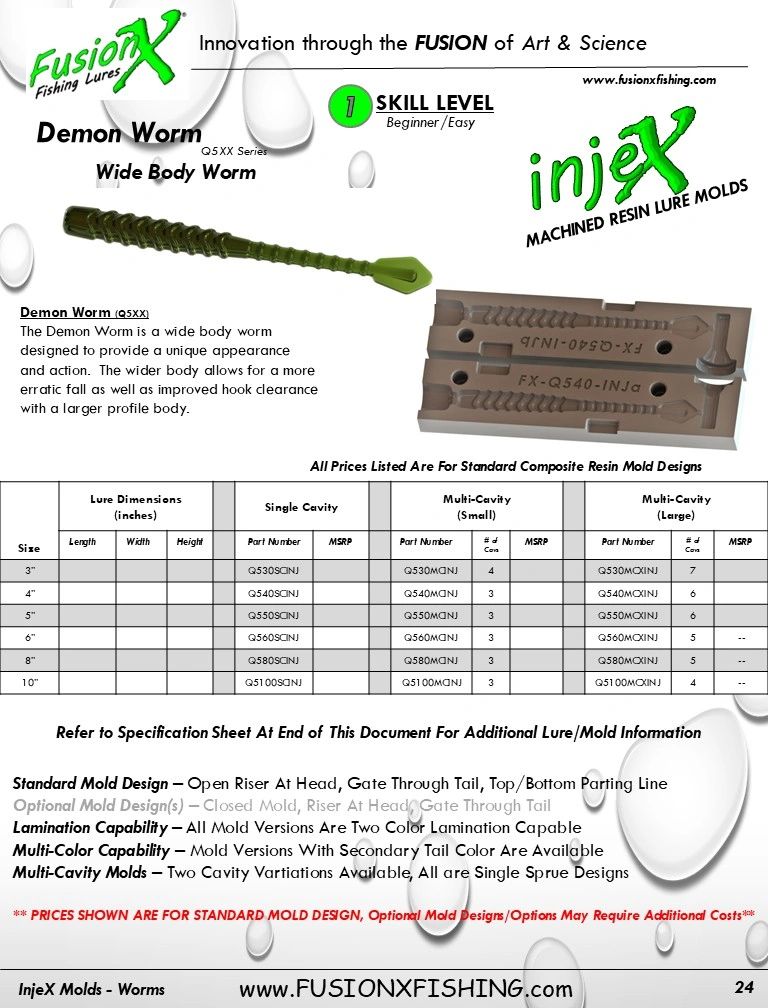 Demon Worm InjeX Injection Mold Q5XX Series