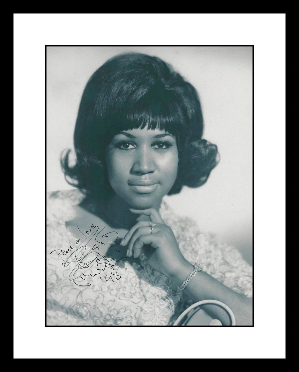 Aretha Franklin (1942-2018) - Soul Music Legend - Genuine Hand Signed ...