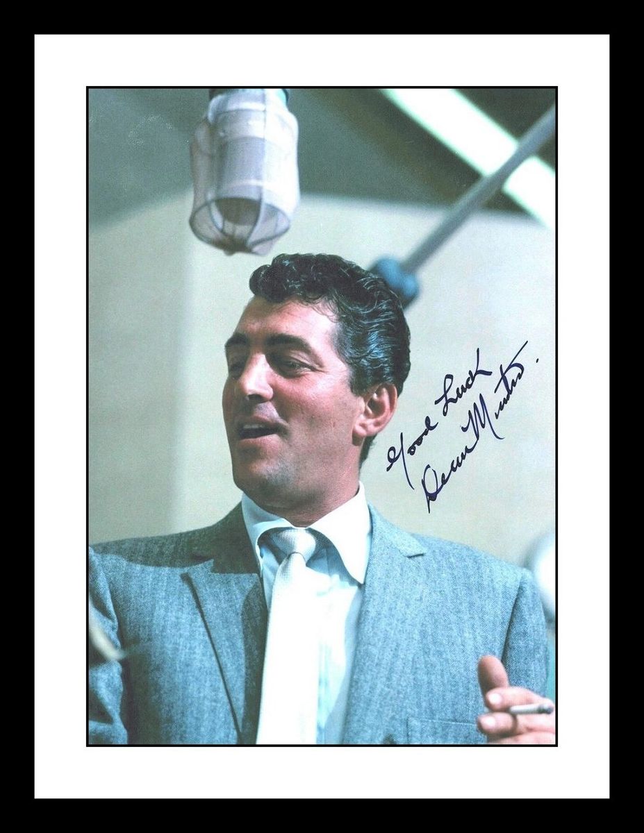 Dean Martin (1917-1995) - Hollywood Legend - Genuine Hand Signed ...
