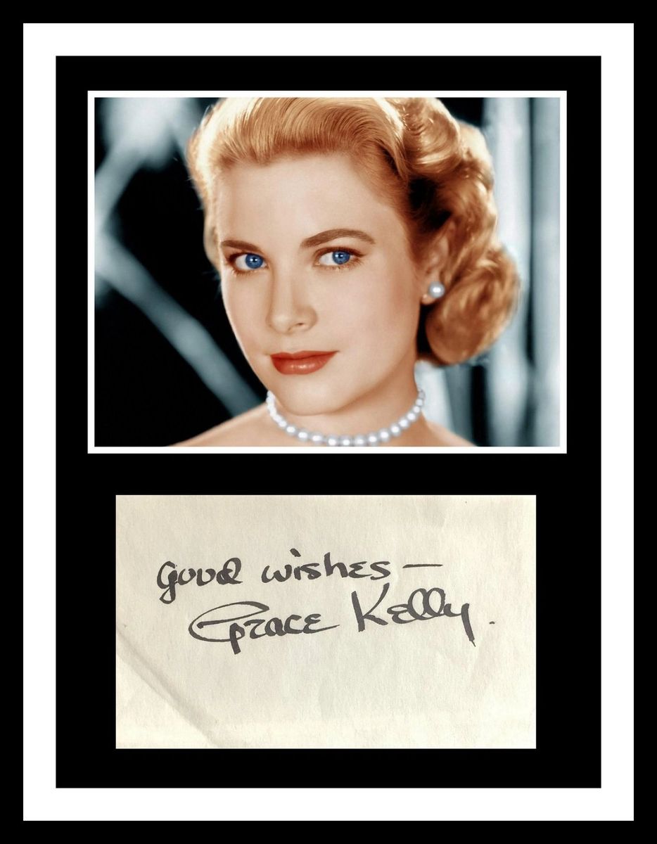 Grace Kelly (1929-1982) - Hollywood Movie Legend - Genuine Hand Signed ...