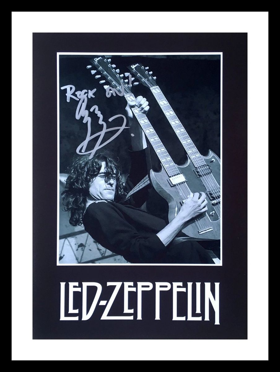 Led Zeppelin - Jimmy Page - Rock Legend - Genuine Hand Signed Autograph ...