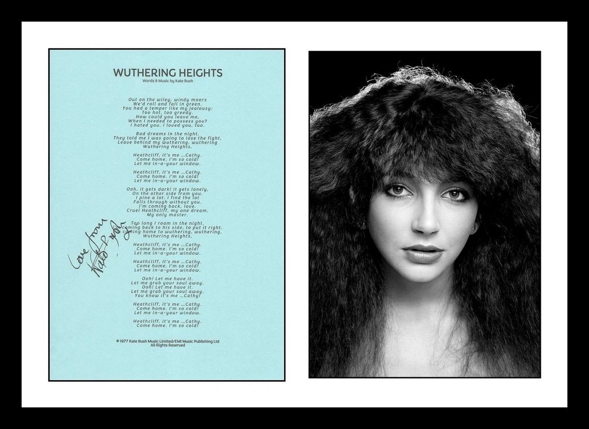 Kate Bush - Wuthering Heights - Music Legend - Genuine Hand Signed ...