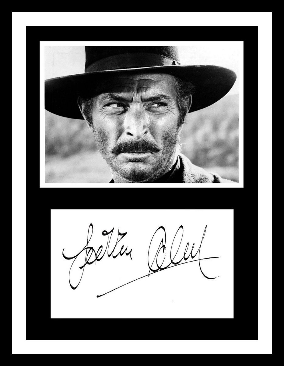 Lee Van Cleef (1925-1989) - Movie Legend - Genuine Hand Signed ...