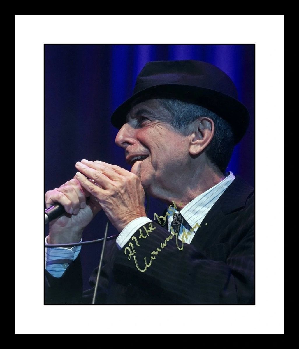 Leonard Cohen (1934-2016) - Music Legend - Genuine Hand Signed ...