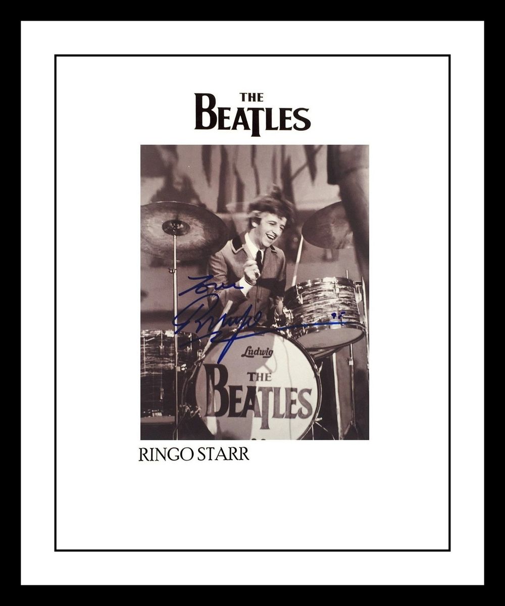 Ringo Starr - The Beatles Legendary Drummer - Genuine Hand Signed ...