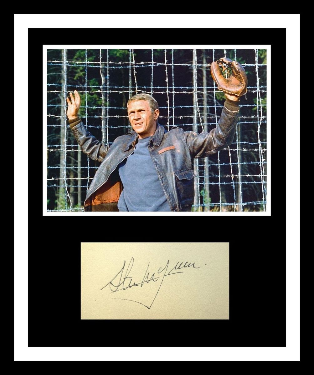 Steve McQueen (1930-1980) - Hollywood Movie Legend - Genuine Signed ...