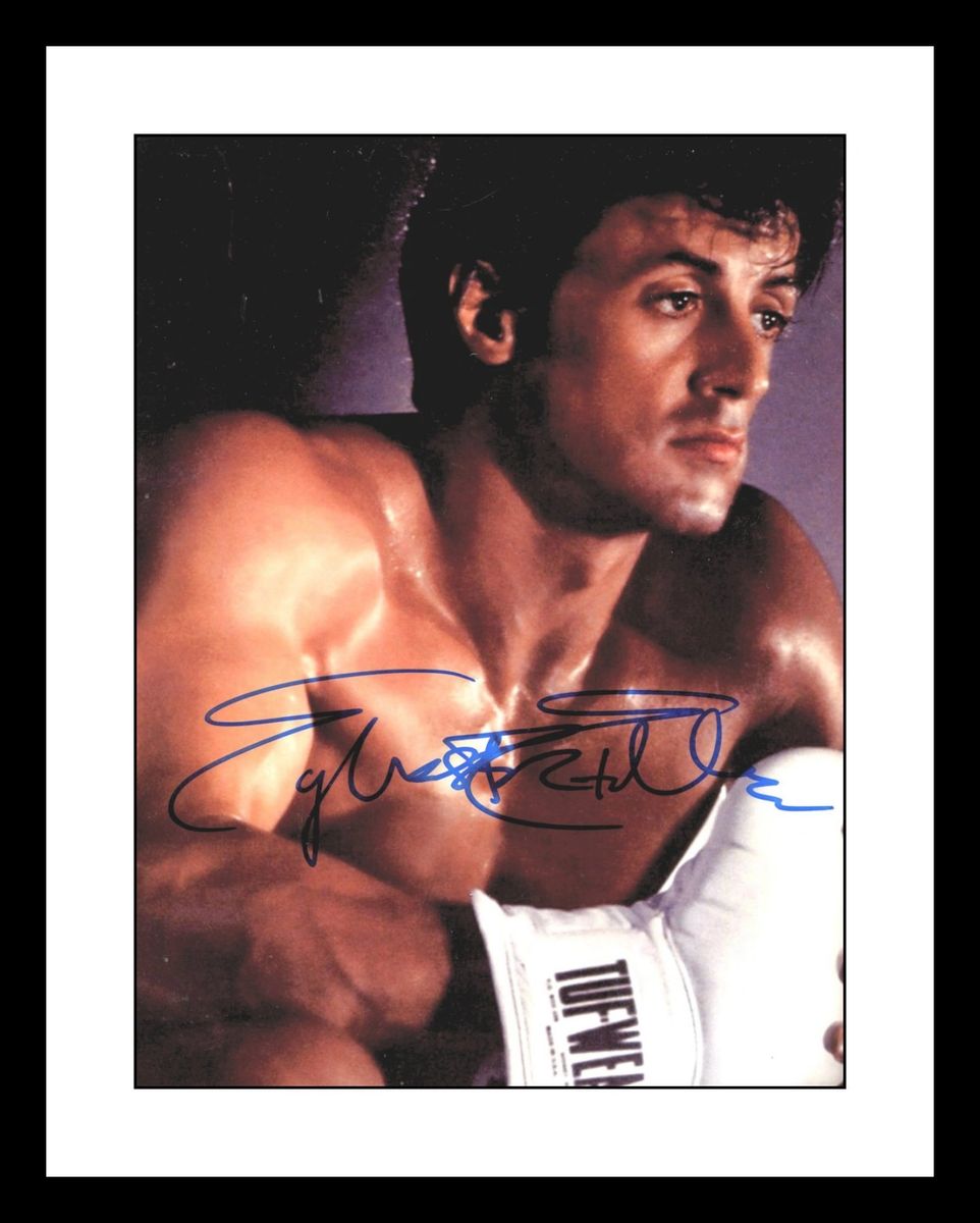 Sylvester Stallone - Rocky Movie Legend - Genuine Hand Signed Autograph ...