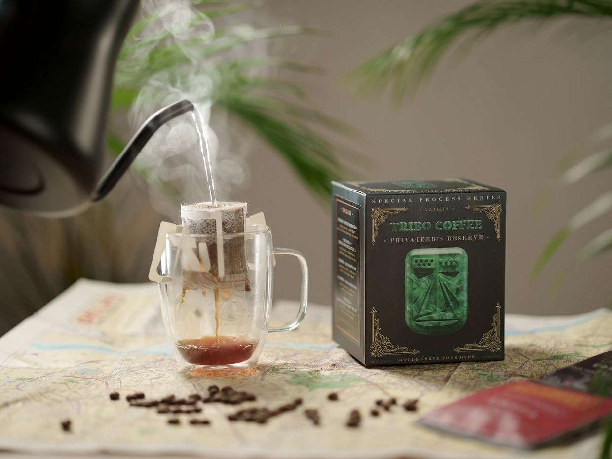 TRIBO Coffee - Single Serve Pour Over Coffee, Portable Coffee