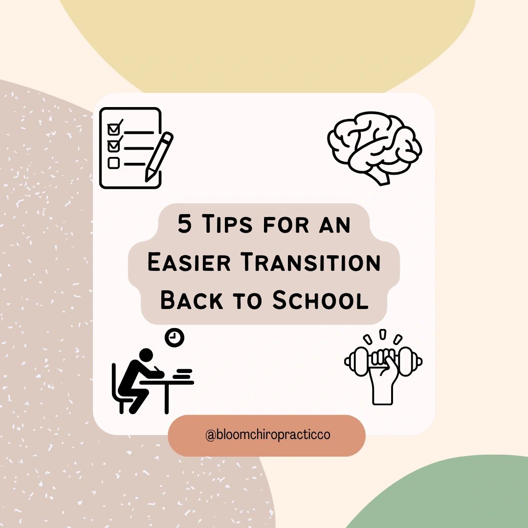 5 Tips to Transition Back to School from Waukee Chiropractor