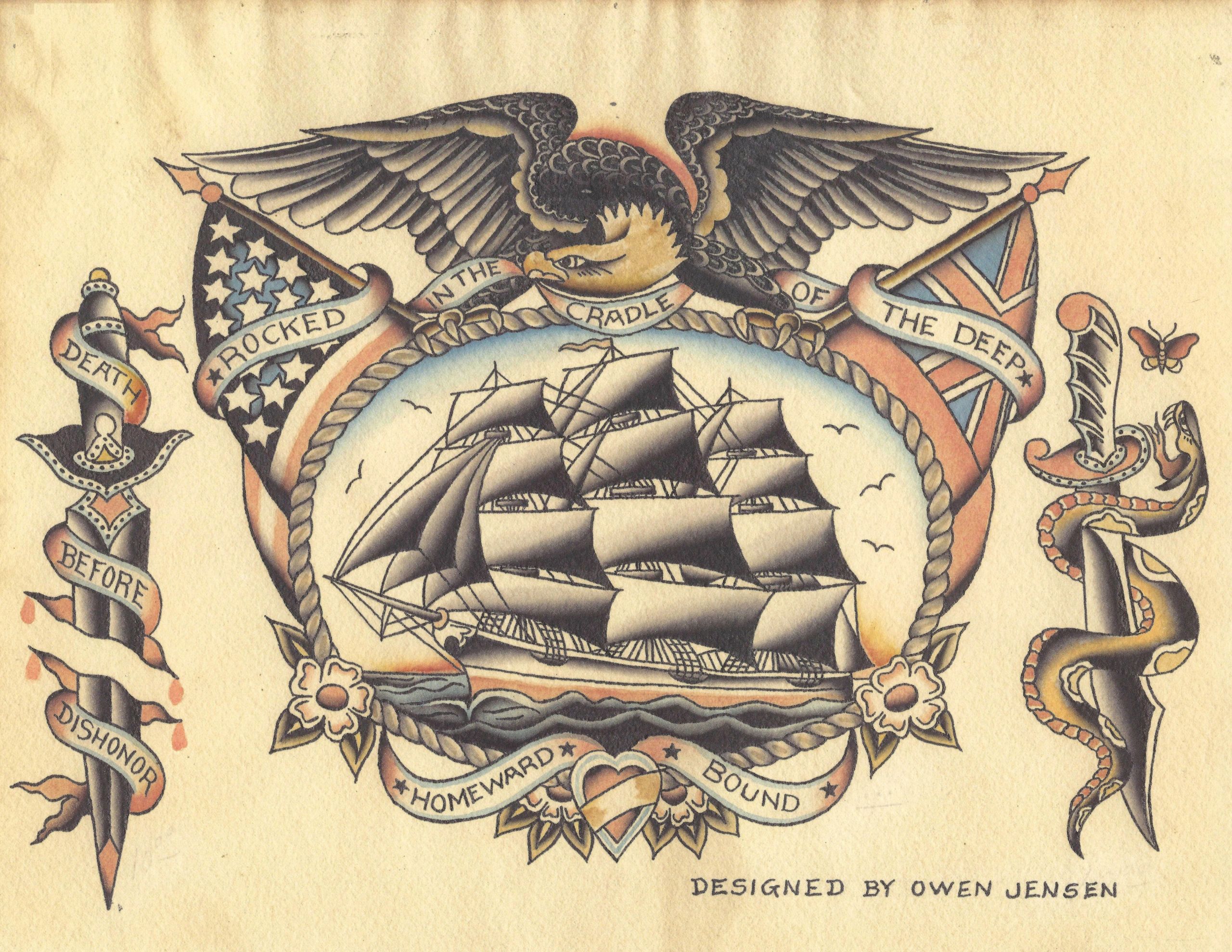 Drunken Sailor Tattoo Co. - Traditional, Vintage Tattoo Flash, Artwork ...