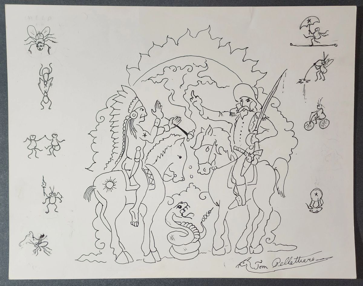 Vintage 1960s Original Tom Pellettiere, Hand Drawn Pre Production ...